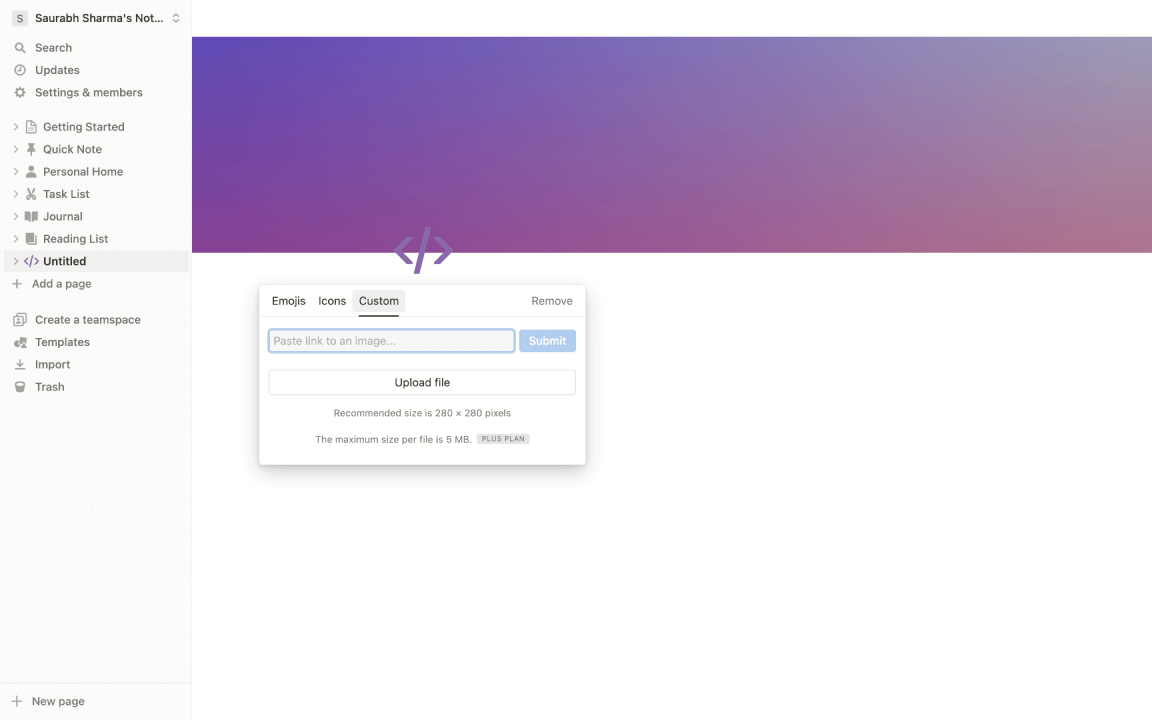 Notion | UI, UX Design | SaaS | Application Design | saas ui